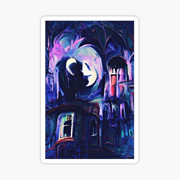 "At Midnight" Sticker for Sale by ErianAndre | Redbubble