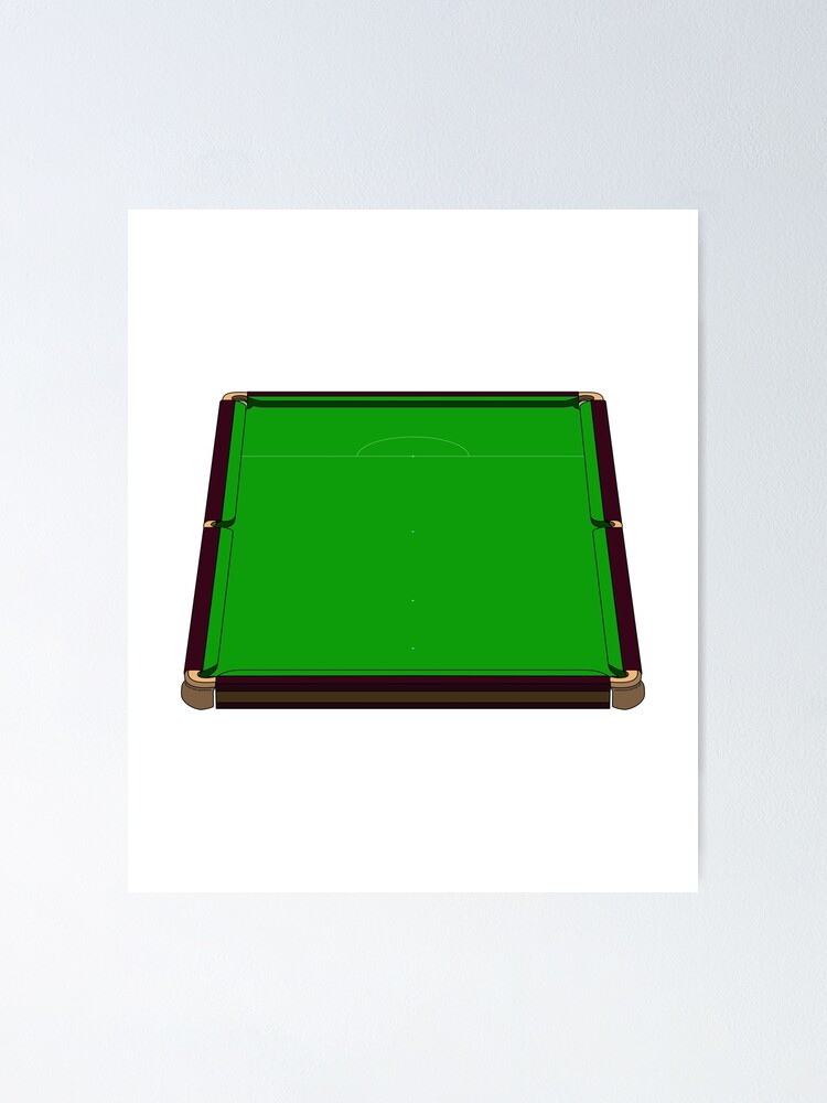"Snooker Table Tactics Board Sticker" Poster for Sale by Cue- | Redbubble