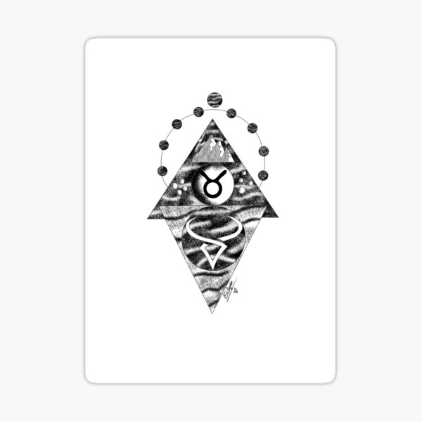 "Taurus sticker" Sticker by SolarEclipseCo | Redbubble