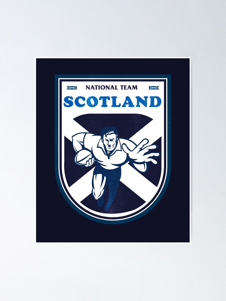 "Scotland National Rugby Team Emblem" Poster for Sale by Salukeart ...