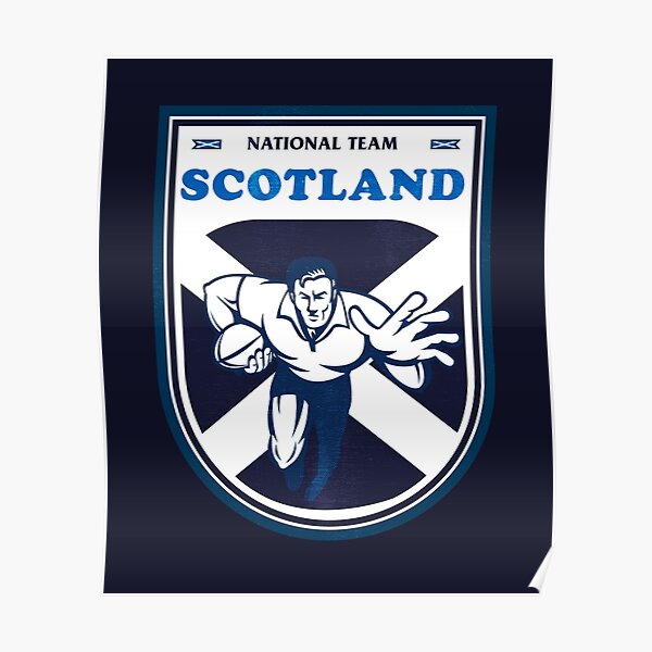 "Scotland National Rugby Team Emblem" Poster for Sale by Salukeart ...