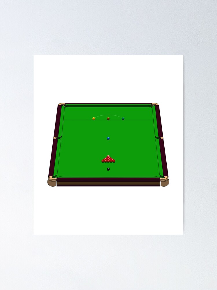 "Snooker Table Tactics Board Sticker" Poster for Sale by Cue- | Redbubble