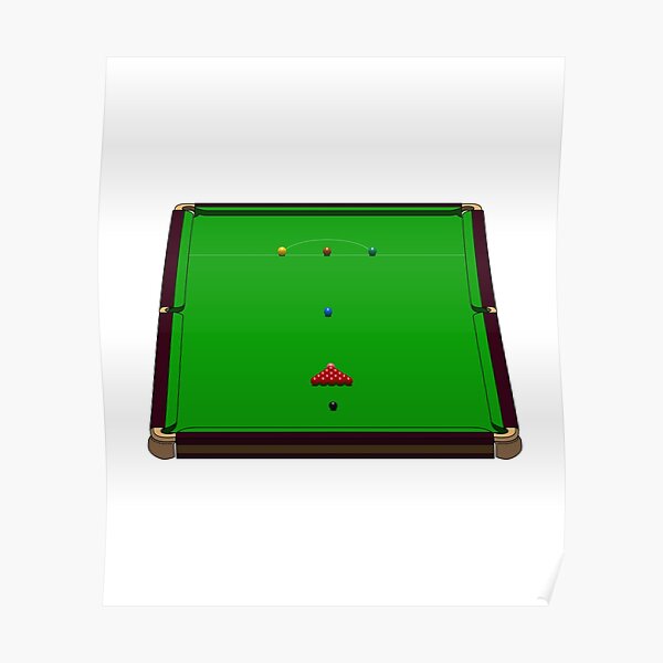 "Snooker Table Tactics Board Sticker" Poster for Sale by Cue- | Redbubble