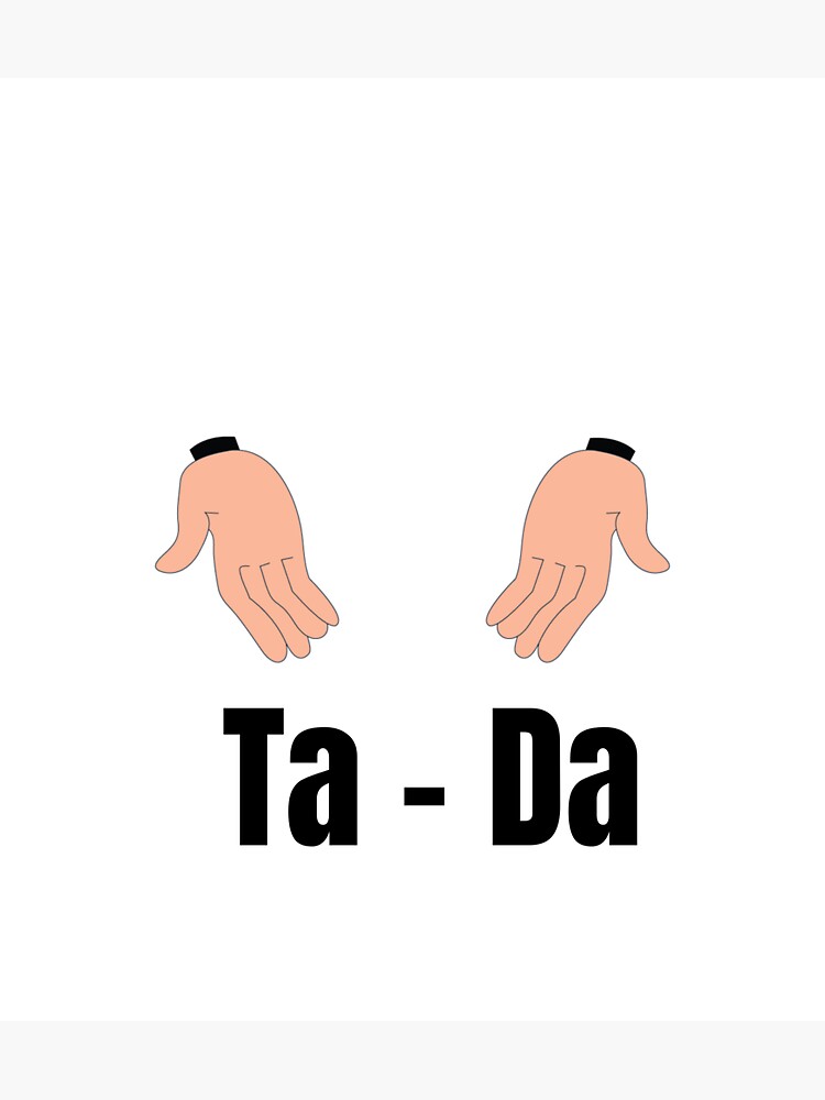 "Khaby Lame Signature Style Ta-Da" Sticker for Sale by PawnShopIndia ...