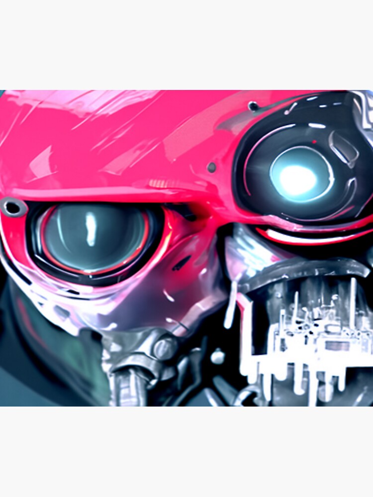 "Vibrant Cyborg" Sticker by Jimmy-Recard | Redbubble
