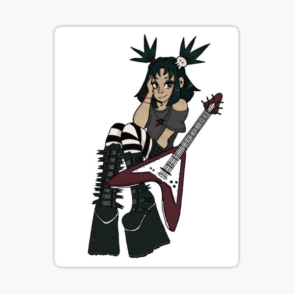 "punk girl" Sticker by lonixia | Redbubble