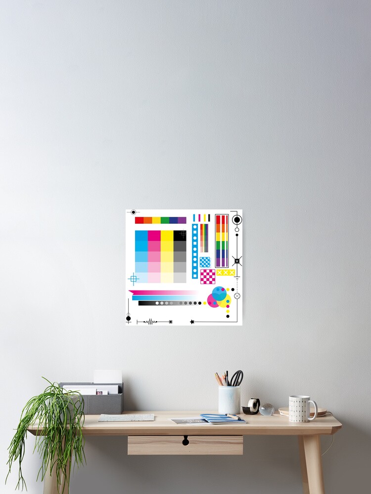 "Colour Wheel Abstract Printer Test" Poster for Sale by Dr-Faustus ...