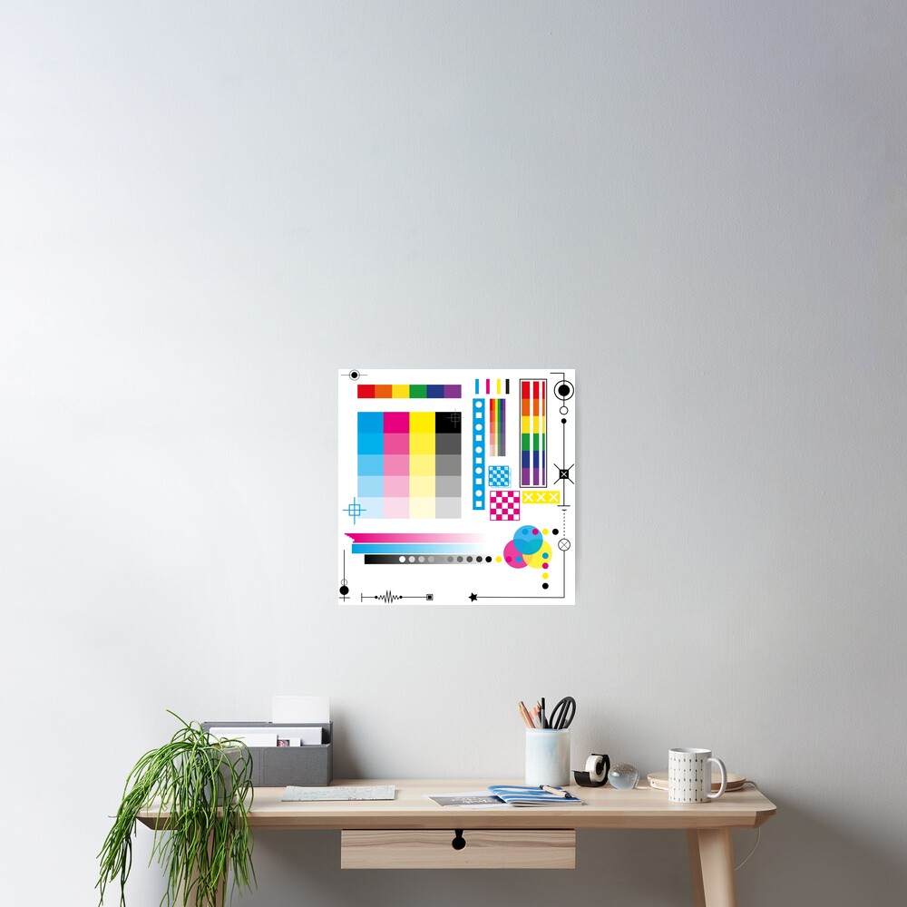 "Colour Wheel Abstract Printer Test" Poster for Sale by Dr-Faustus ...