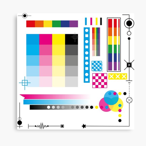 "Colour Wheel Abstract Printer Test" Canvas Print for Sale by Dr ...