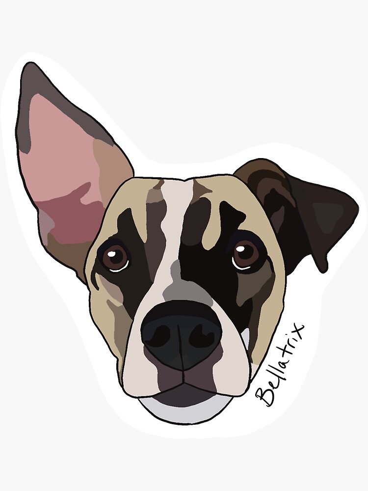 "Bellatrix" Sticker for Sale by RossKennelDogs | Redbubble
