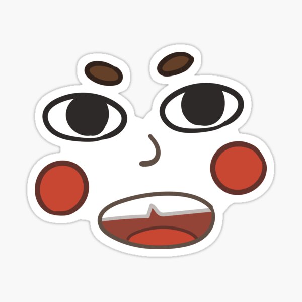 "Funny face" Sticker by ButartCreations | Redbubble