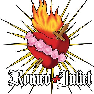 "Romeo + Juliet Heart " Sticker for Sale by TheCliffBayy | Redbubble