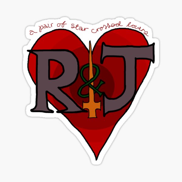 "Romeo and Juliet - A Pair of Star Crossed Lovers " Sticker for Sale by ...