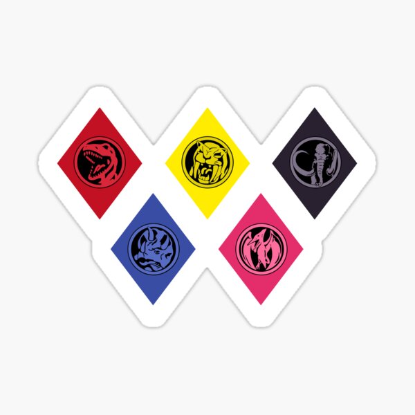 "Power Ranger Diamond Coins" Sticker by Darkfate22 | Redbubble