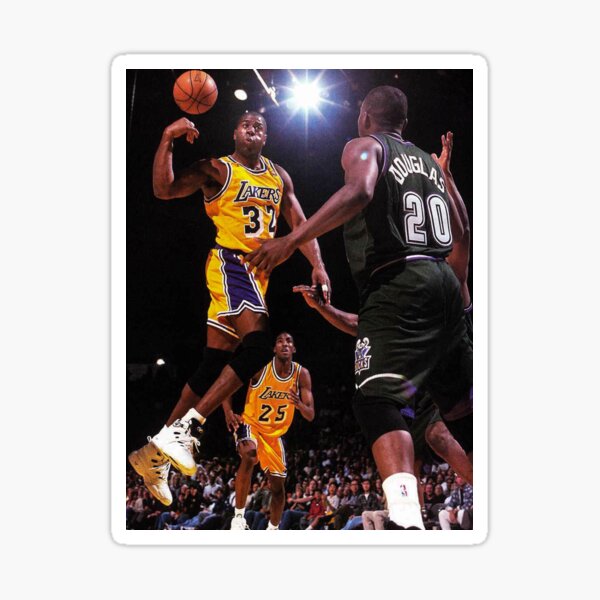 "Magic Johnson" Sticker for Sale by Lailamansuroh | Redbubble
