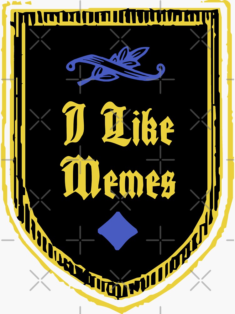 "I like Memes - Medieval Sigil" Sticker for Sale by jorgechubuter ...