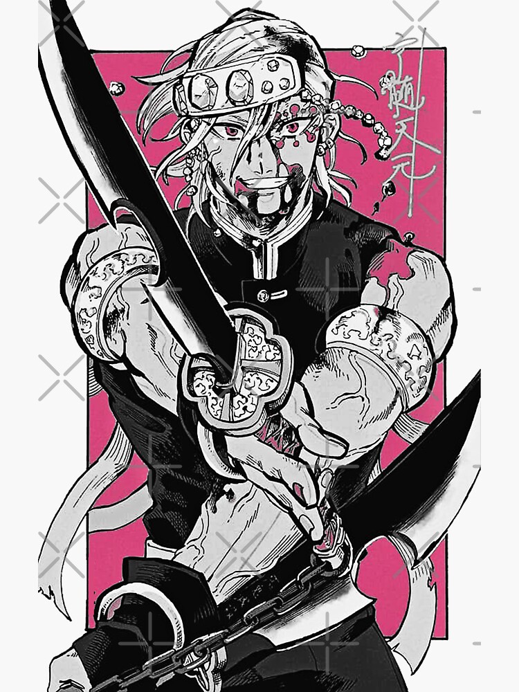 "Tengen uzui demon slayer " Sticker by Sarkitawo | Redbubble