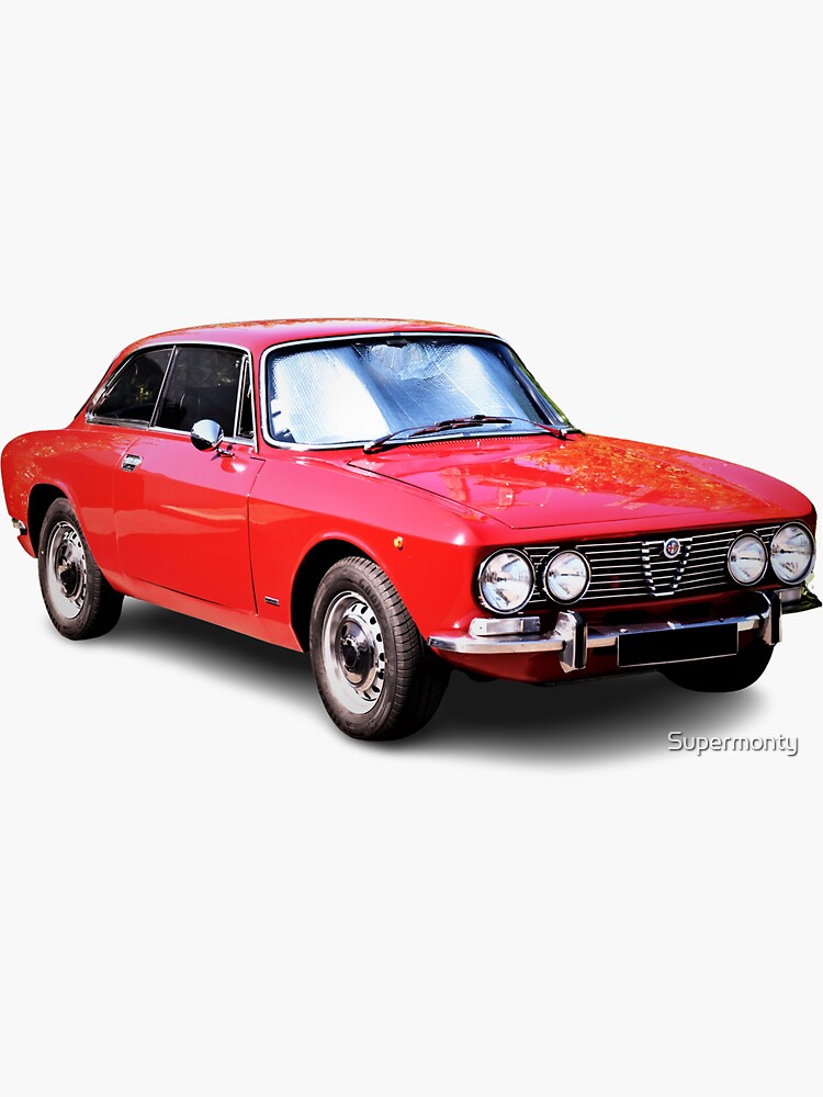 "Alfa Romeo Giulia coupe bertone" Sticker by Supermonty | Redbubble