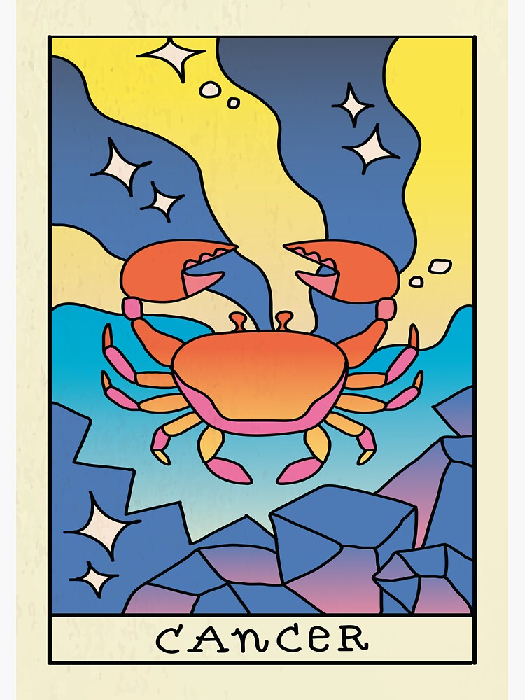 "Cancer Zodiac - Tarot Card Cancer Zodiac Signs Astronomy Design ...