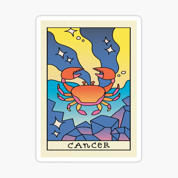"Cancer Zodiac - Tarot Card Cancer Zodiac Signs Astronomy Design ...