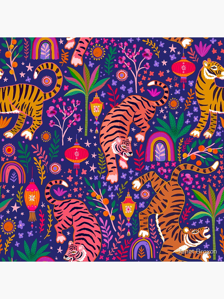 "Good Luck Tigers" Sticker for Sale by jbroxon | Redbubble