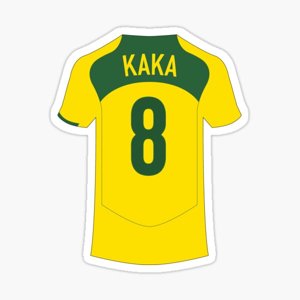 "Kaka - Brazil 04 Home Kit" Sticker by OnTargetSports | Redbubble