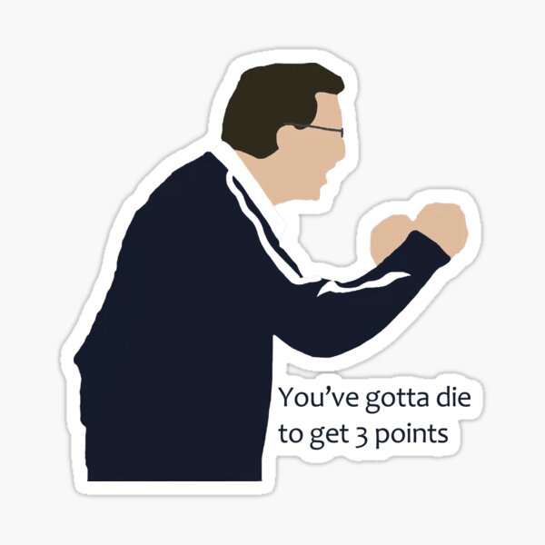 "Neil Warnock - You've gotta die to get 3 points" Sticker for Sale by ...