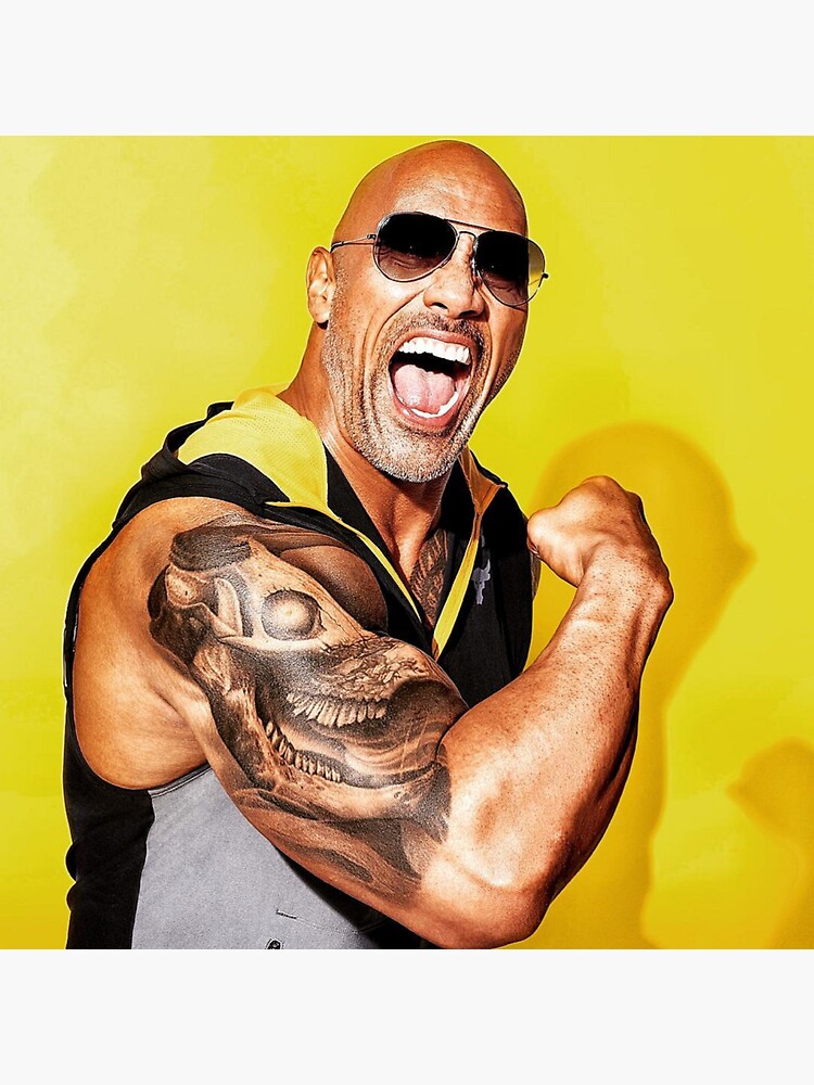 "Dwayne Johnson Art" Sticker by harrymansyur56 | Redbubble