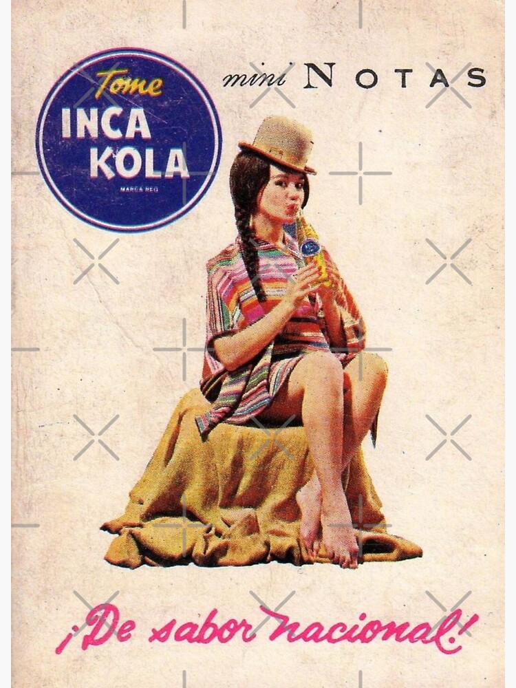 "Vintage Retro Peruvian Girl Inca Kola 1" Sticker by PerulandiaStore ...