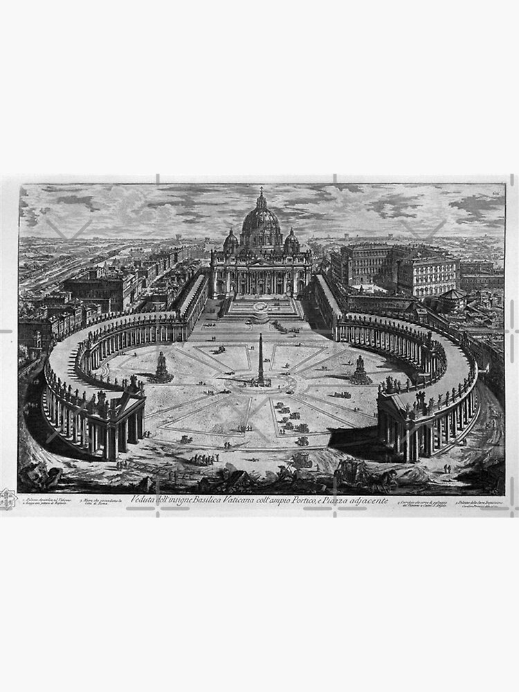Póster «Giovanni Battista Piranesi - Mapa de Roma y el Campo de Marte ...