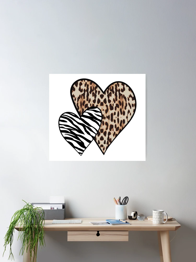Imágenes De Corazones Con Estampado De Cebra