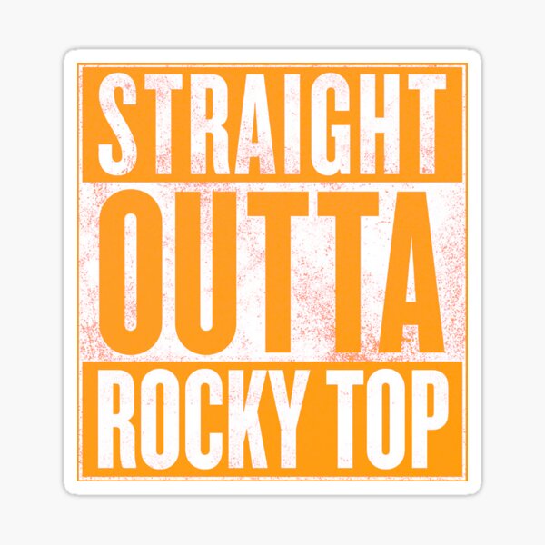 "Straight Outta Rocky Top" Sticker for Sale by tre2k3 | Redbubble