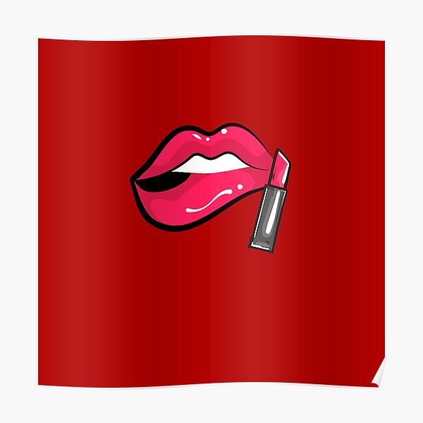 "Lips vector" Poster for Sale by Amirol-Mansor | Redbubble