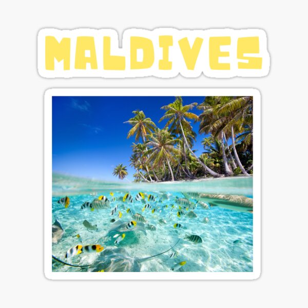 "Maldives Beautiful Island" Sticker for Sale by sapj27 | Redbubble