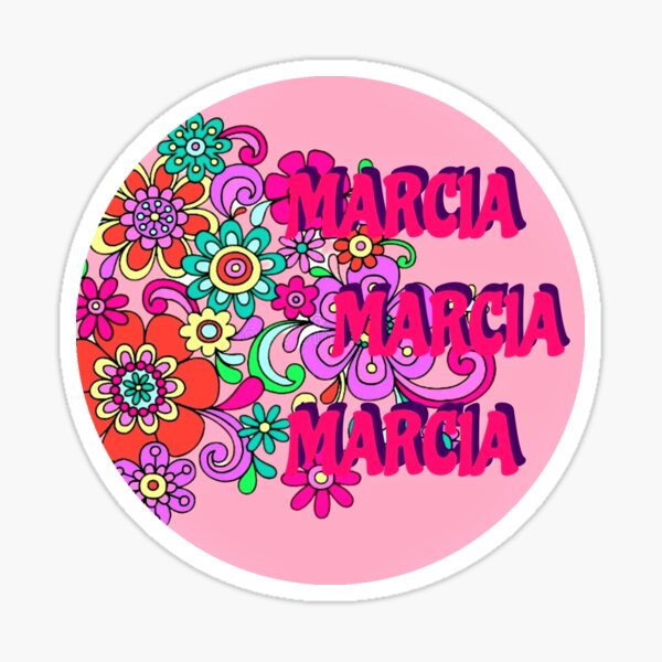 "Marcia Marcia Marcia Retro Quote" Sticker for Sale by popquotables ...