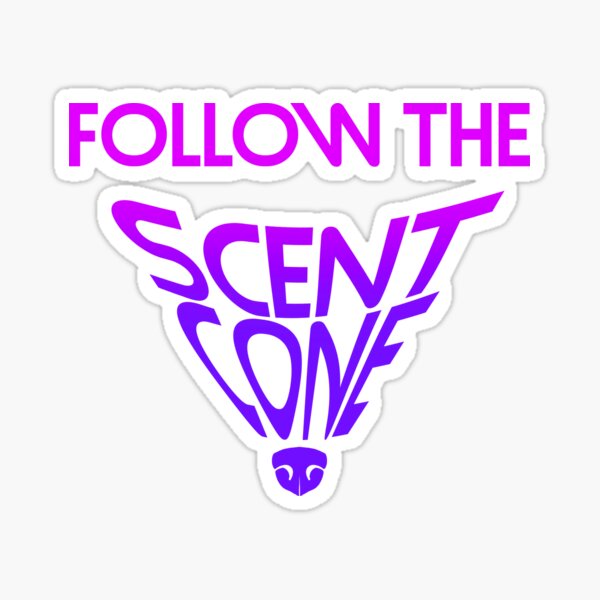 "Follow the Scent Cone Purple" Sticker for Sale by aewish | Redbubble
