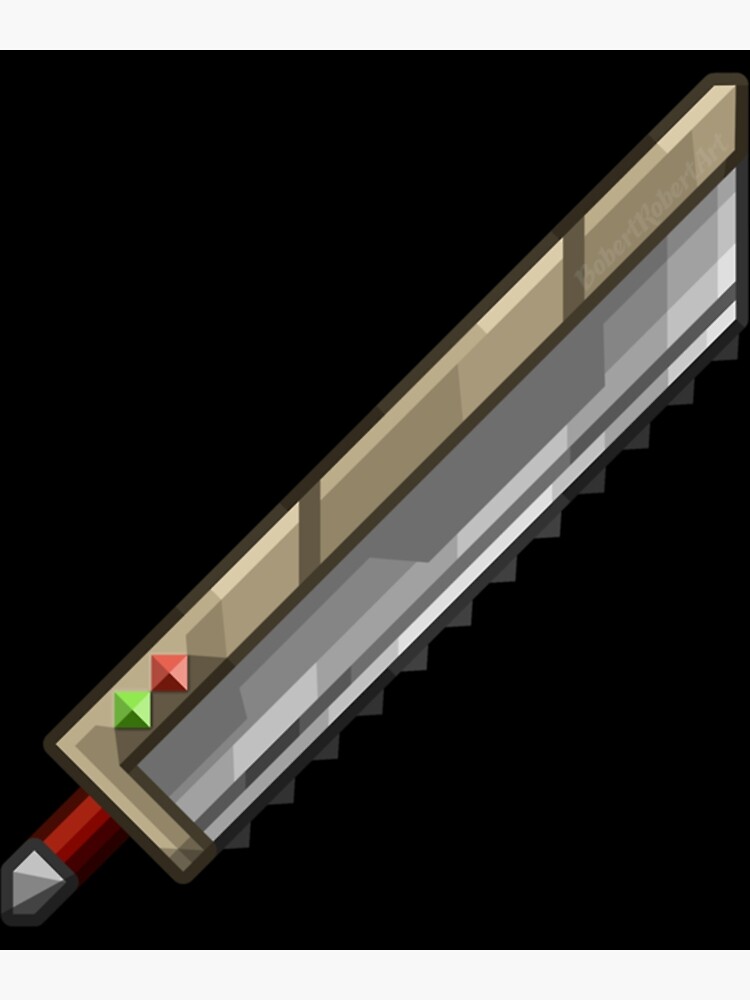 "Terraria Breaker Blade Sword Design " Poster by sbmathieu | Redbubble