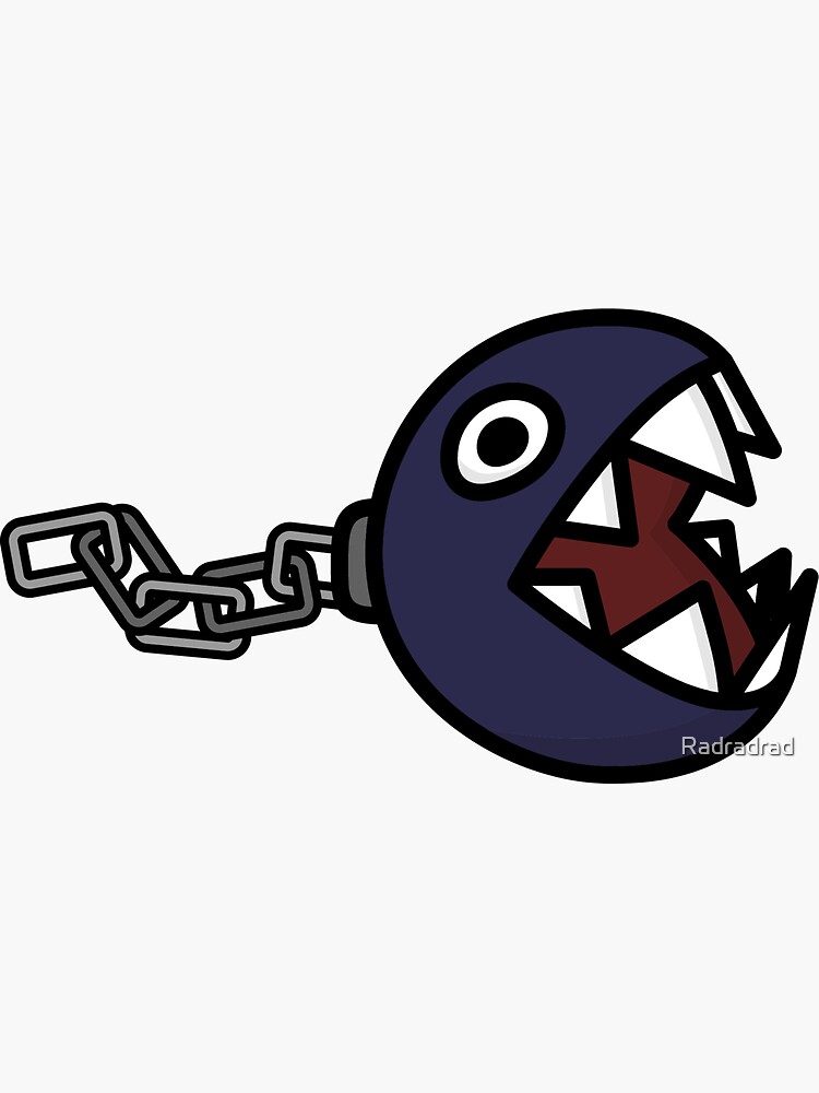 "Chain Chomp" Sticker for Sale by Radradrad | Redbubble