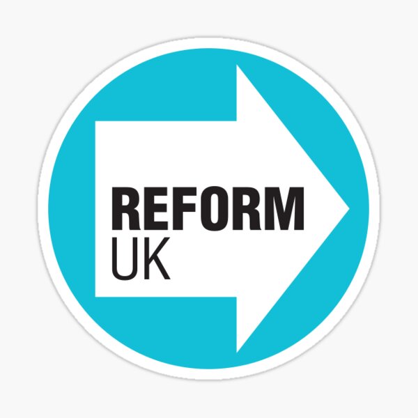 "Uk Reform Party Sticker" Sticker by mikolas1 | Redbubble