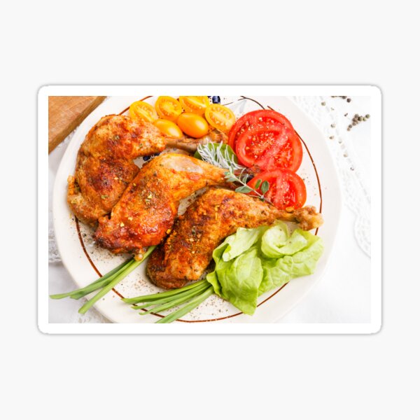 "Roasted turkey" Sticker for Sale by Claraveritas | Redbubble