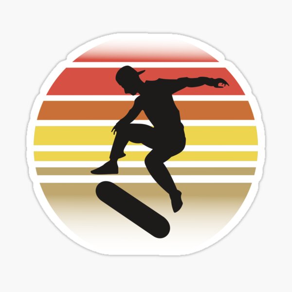 "Pro Skater Kickflip Olli" Sticker for Sale by RobinWolzdesign | Redbubble