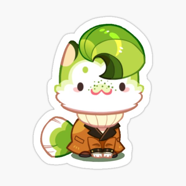 "Matcha Cat" Sticker for Sale by kaleidoscope32 | Redbubble