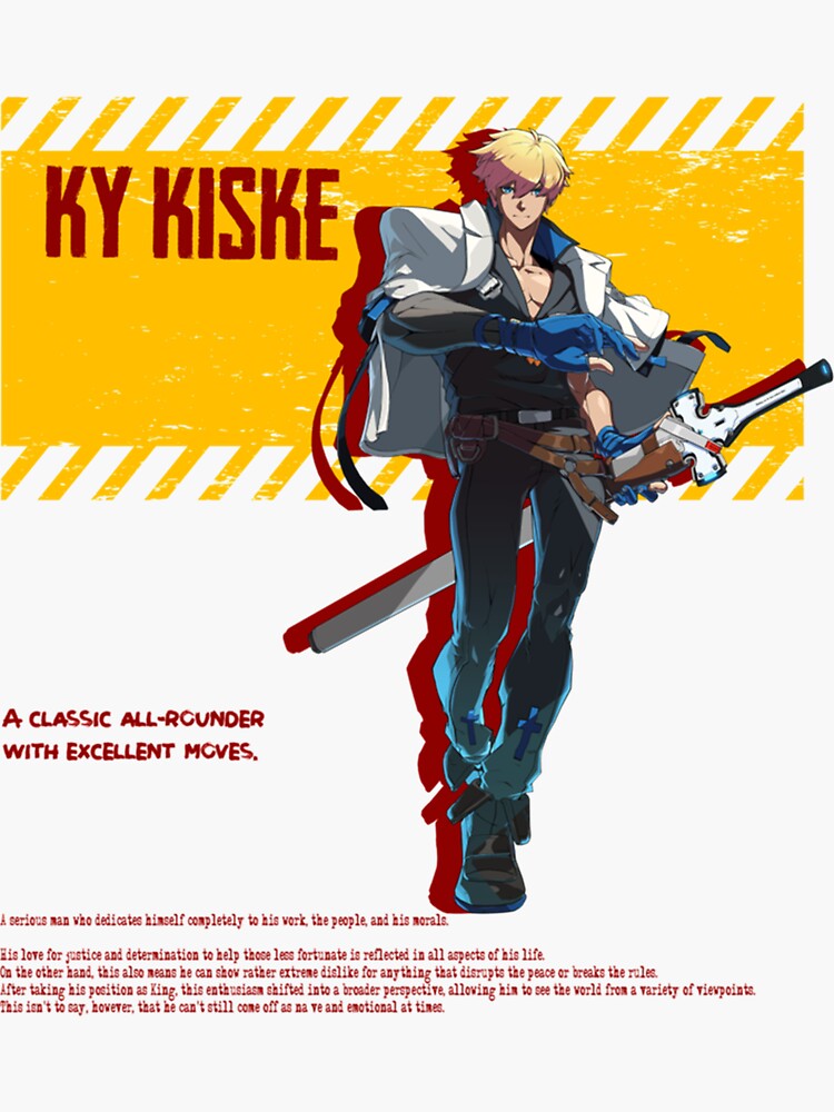 "GG STRIVE - Ky kiske " Sticker for Sale by Bracewell2022 | Redbubble