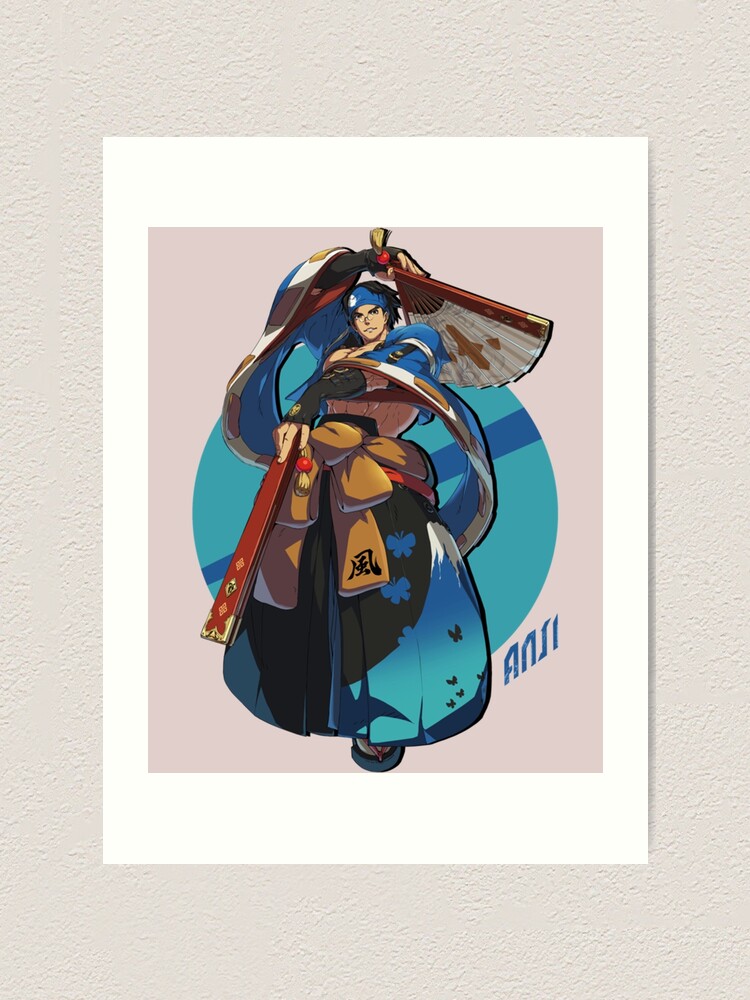 "guilty gear strive ggst anji " Art Print by Bracewell2022 | Redbubble