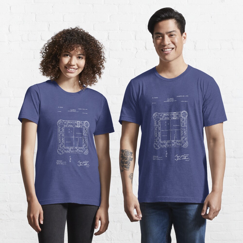 "Landlords Game - Elizabeth Lizzie Magie, Inventor - blueprint" T-shirt ...
