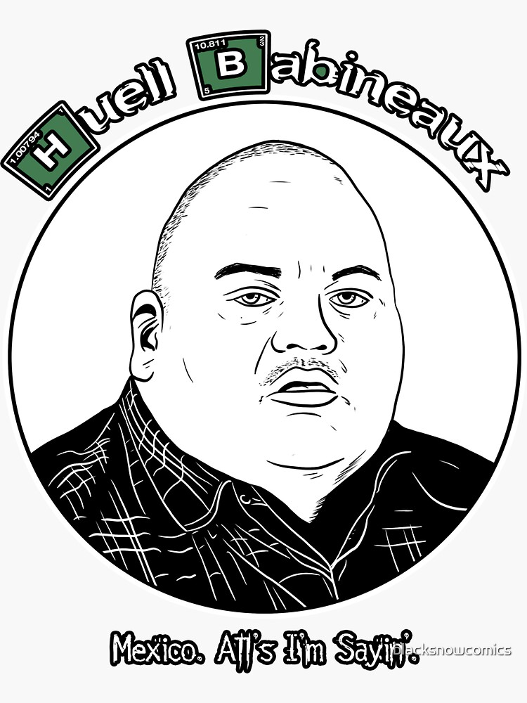 "Huell Babineaux - Breaking Bad" Sticker by blacksnowcomics | Redbubble