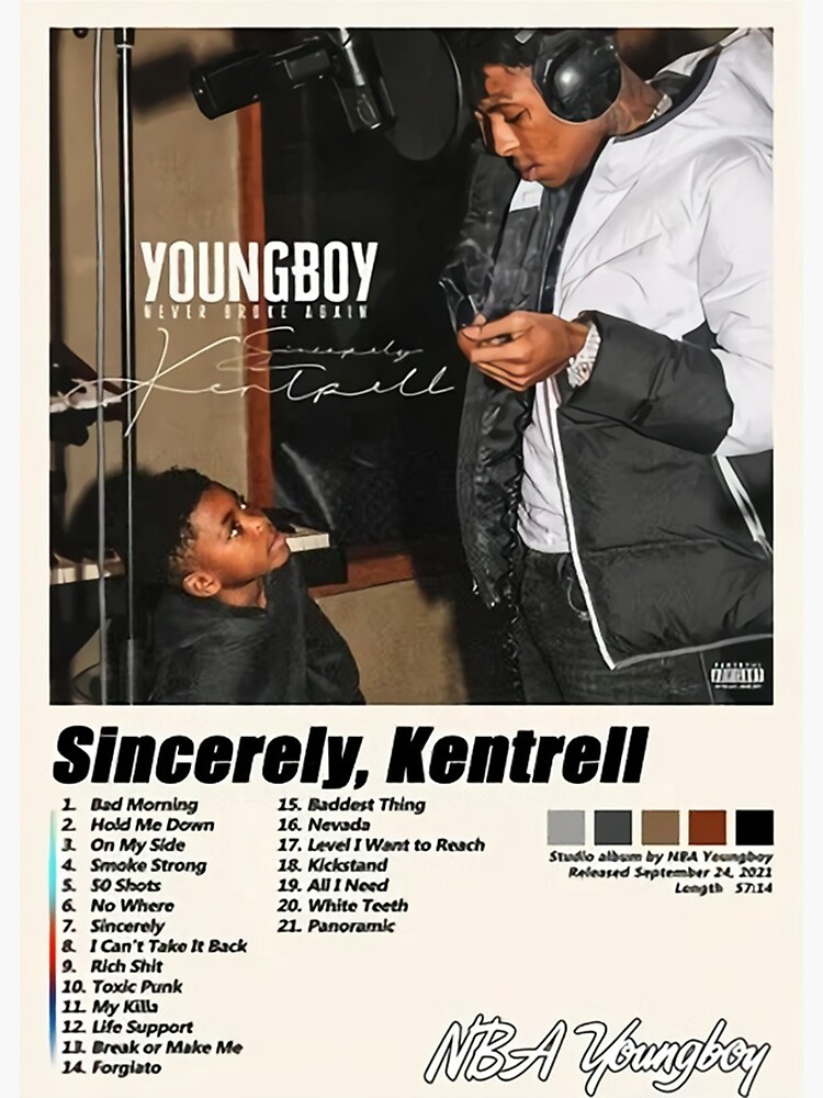 "NBA YoungBoy Album Cover Poster" Poster for Sale by xasehhaty | Redbubble