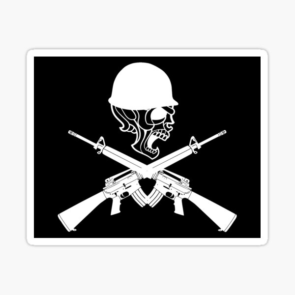 "Modern Jolly Roger" Sticker by EnuffGuff | Redbubble