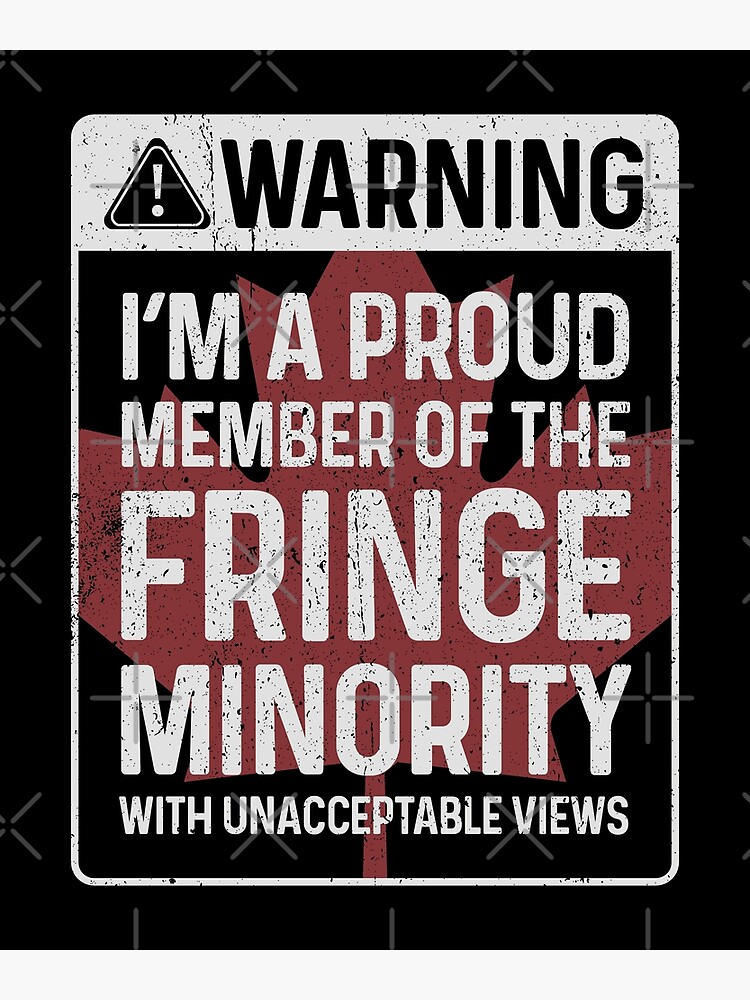 Póster «Minoría marginal de advertencia | Canda Funny Freedom Convoy ...