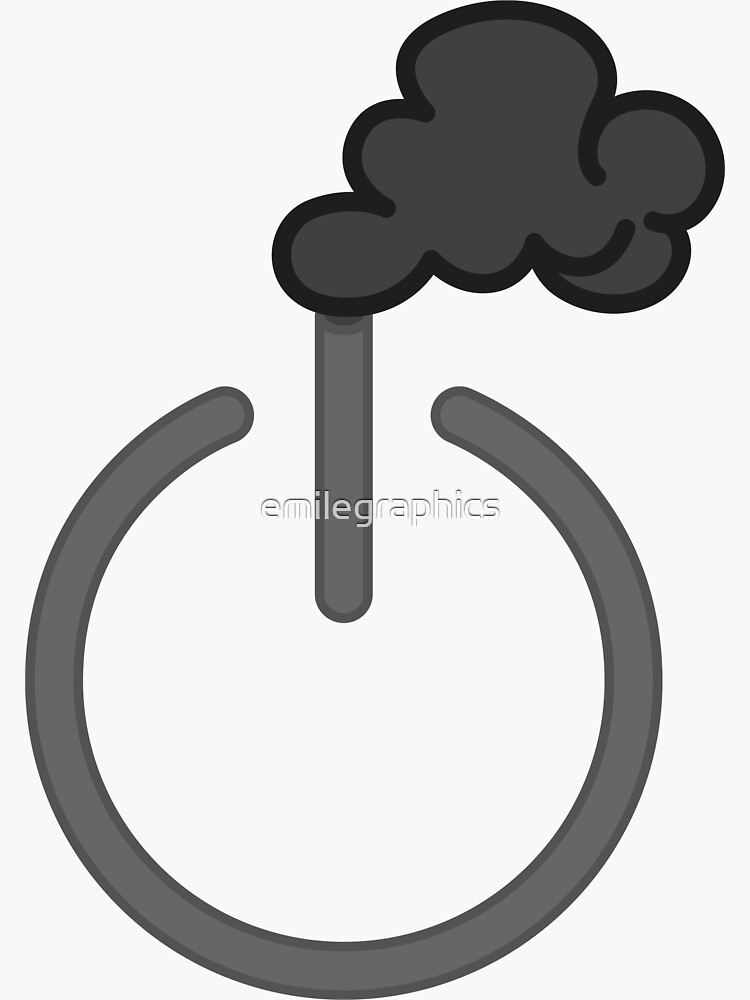 "Industry shutdown" Sticker by emilegraphics | Redbubble